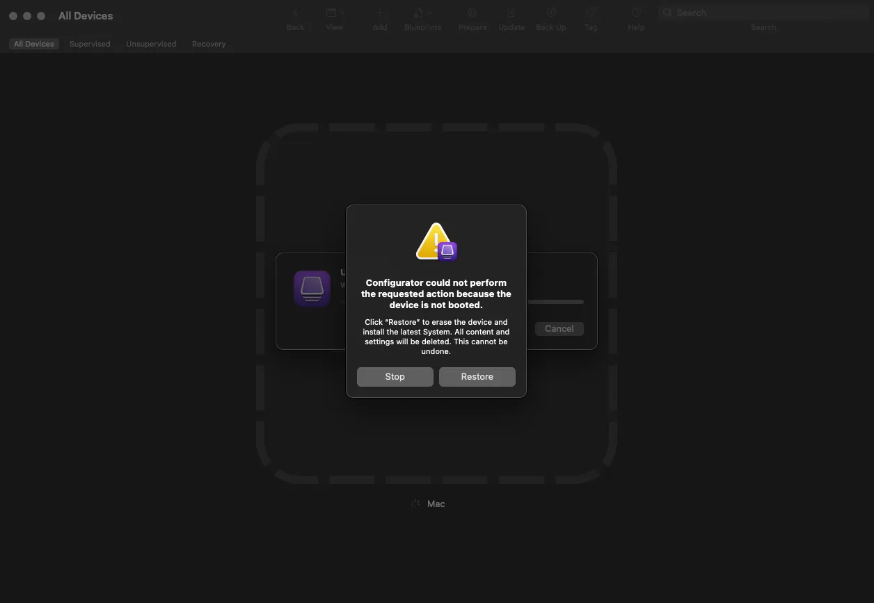 How to Fix Mac Boot Issues After System Update Using Apple Configurator ...
